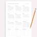 Yearly Important Dates Printable Birthdays Anniversaries - Etsy