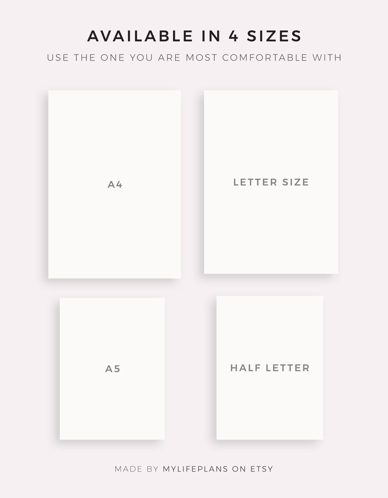 Lined & Grid Paper Printable A4/a5/letter/half Size Instant - Etsy