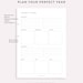 Yearly Planner, Quarterly Goals, Tasks & Reminders, A4/a5/letter/half ...