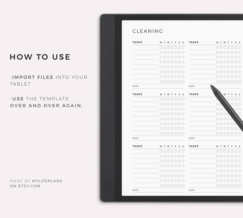 Weekly Cleaning Checklist for Boox Note Series / Tab Series / Go 10.3 ...