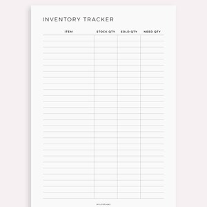 Inventory Tracker for Supernote A5X2/A5X/A5/A6X2/A6X/A6, Inventory ...