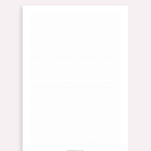 Small Dot Grid Paper Printable, Dot Graph Paper, Planner Inserts, A4/a5 ...