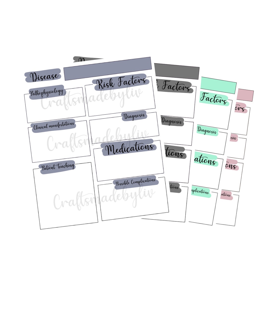 Charting Sheets - Etsy