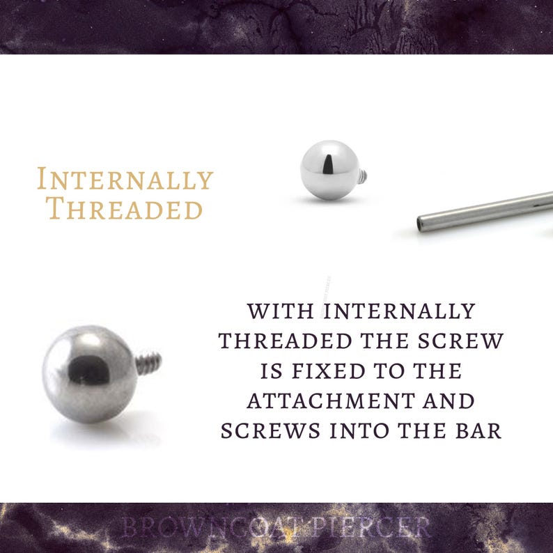 Implant Grade Titanium Alien End - Internally Threaded or Threadless - Etsy