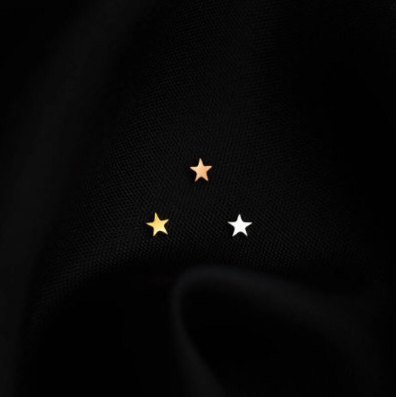 JUNIPURR 14k Gold Star Threadless End - Etsy UK