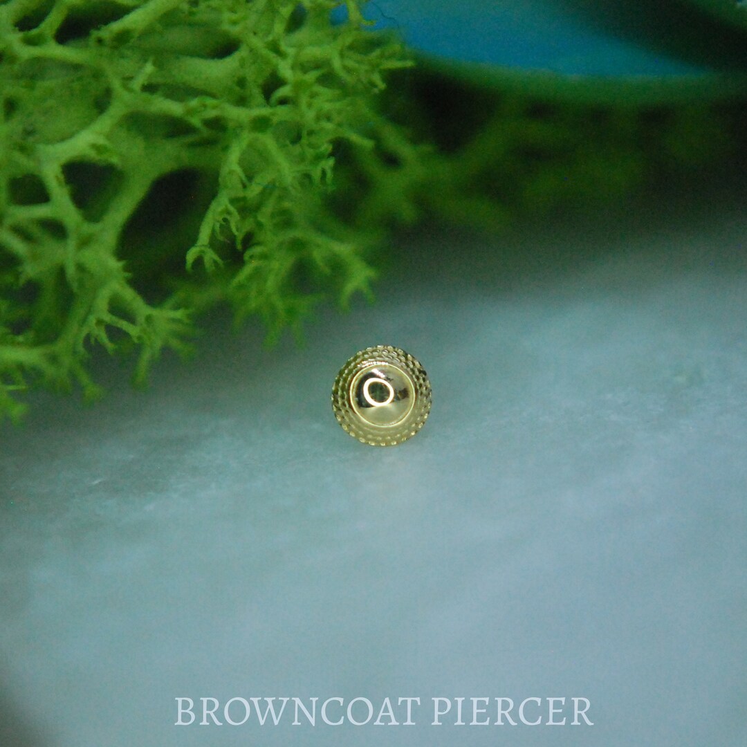Anatometal 18k Yellow Gold Threadless Hera End 4mm - Etsy