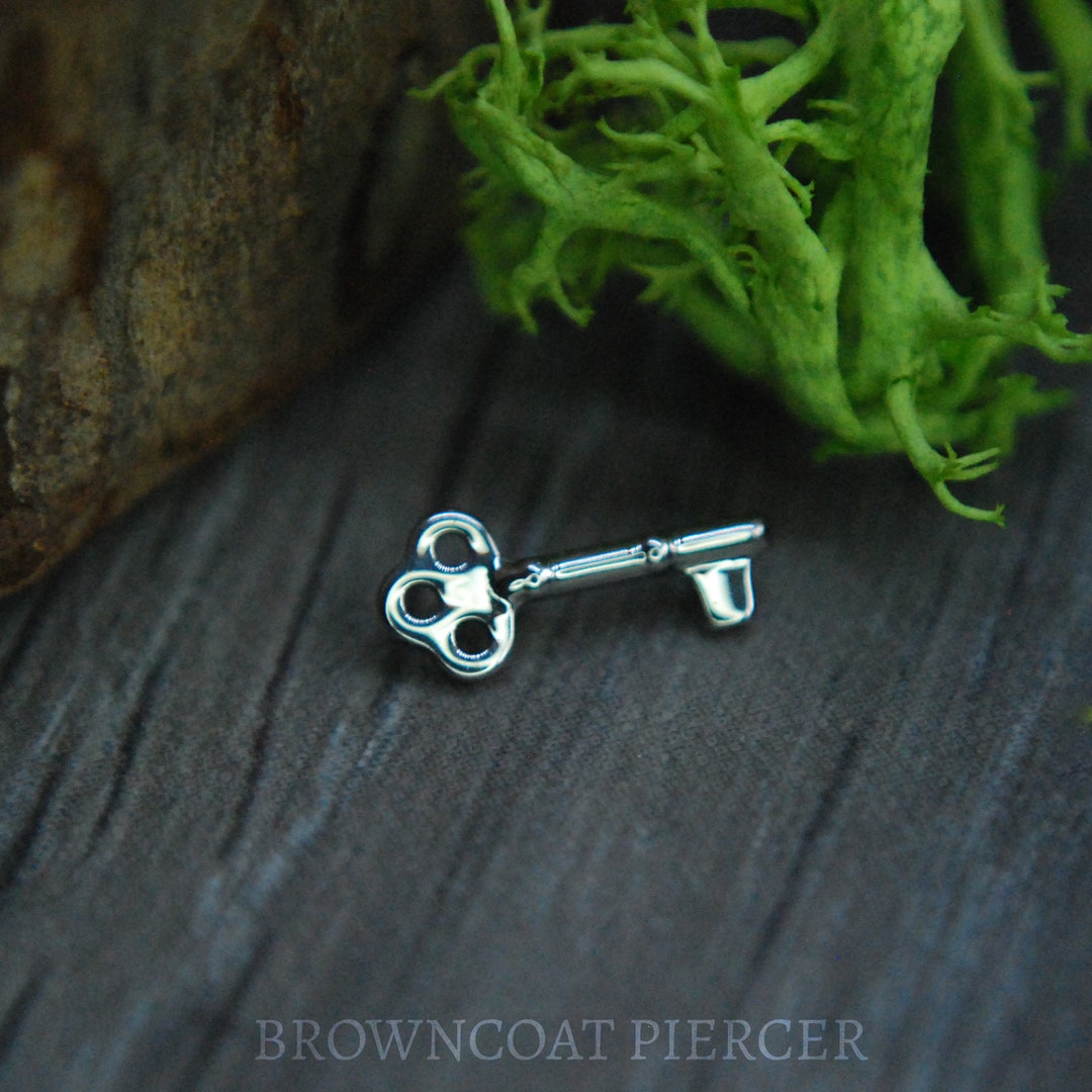 Titanium Internally Threaded Skeleton Key End -- 16ga / 1.2mm - Etsy