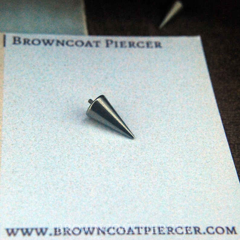 Implant Grade Titanium Extra Large Spike Ends - 1.2mm / 16ga - Cone ...