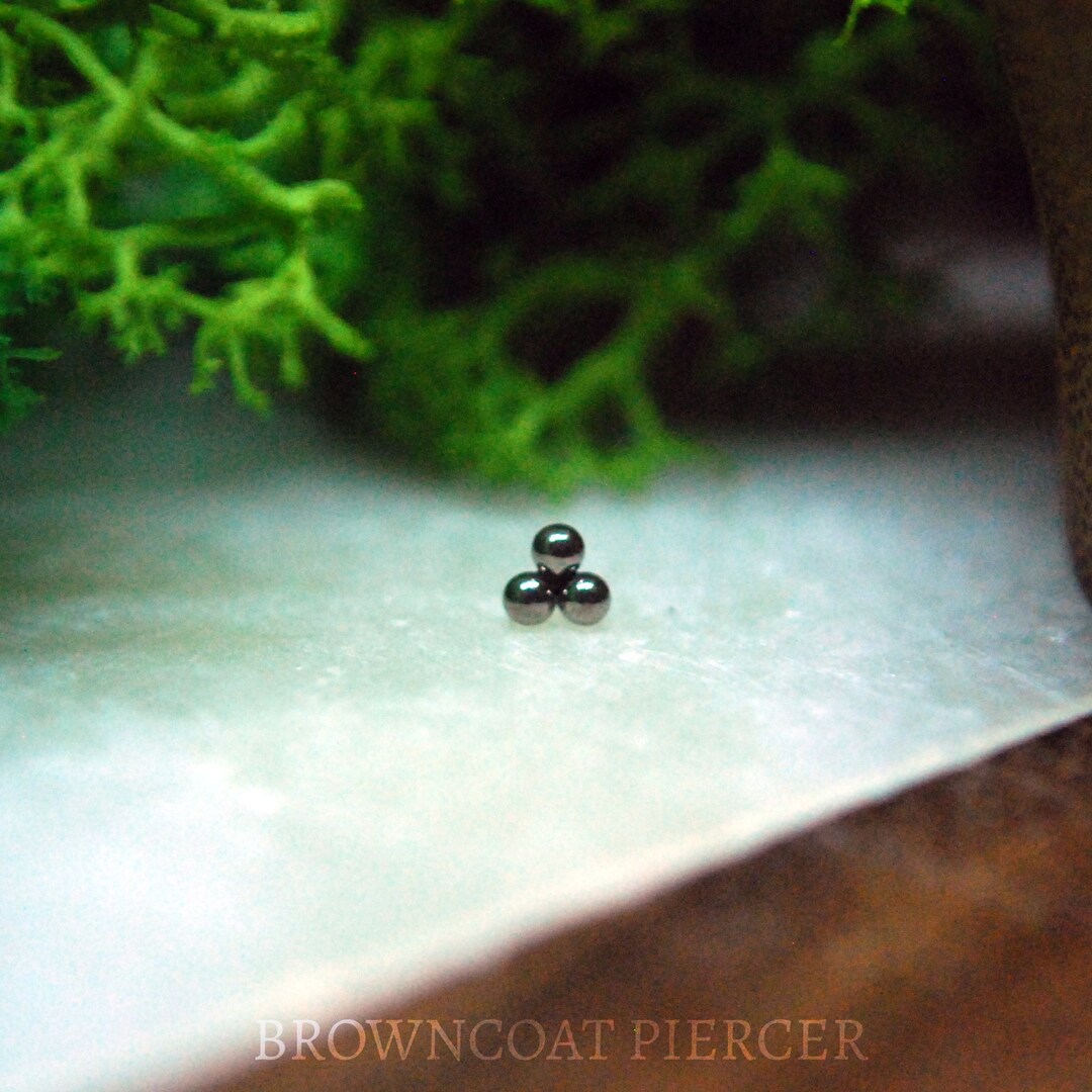 Titanium Threadless Micro Trinity End - Implant Grade Titanium - Push Fit, Tribead, Tri-bead - Etsy