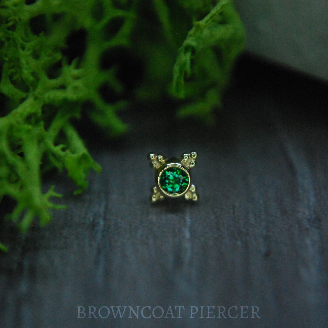 BVLA - 14k Yellow Gold "mini Kandy" 5mm Threadless Attachment ...