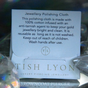 Tish Lyon - Mini Jewellery Polishing Cloth for Gold Jewellery - Etsy