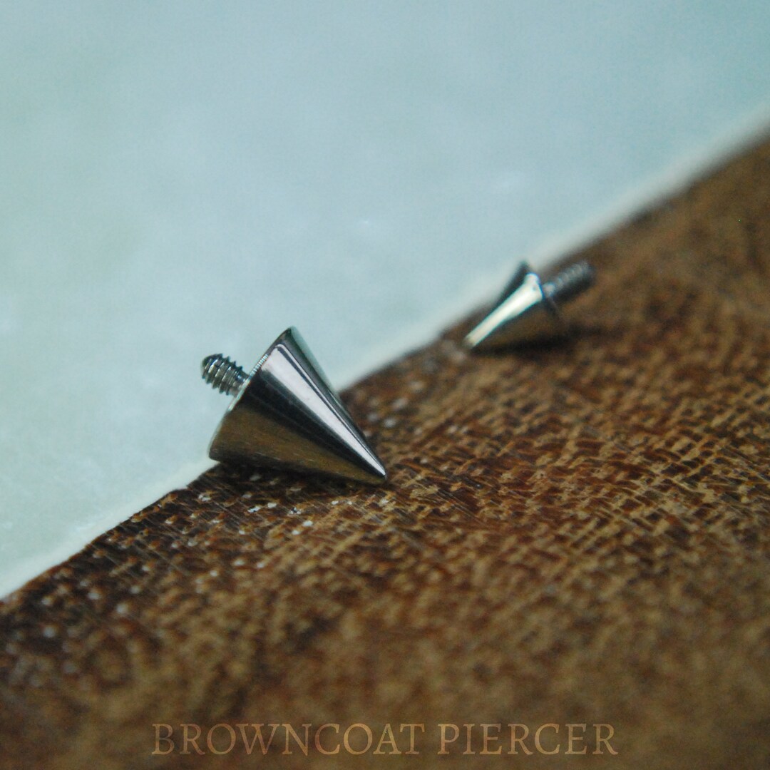 Implant Grade Titanium Spike Ends - 1.2mm / 16ga & 1.6mm / 14ga - Cone ...