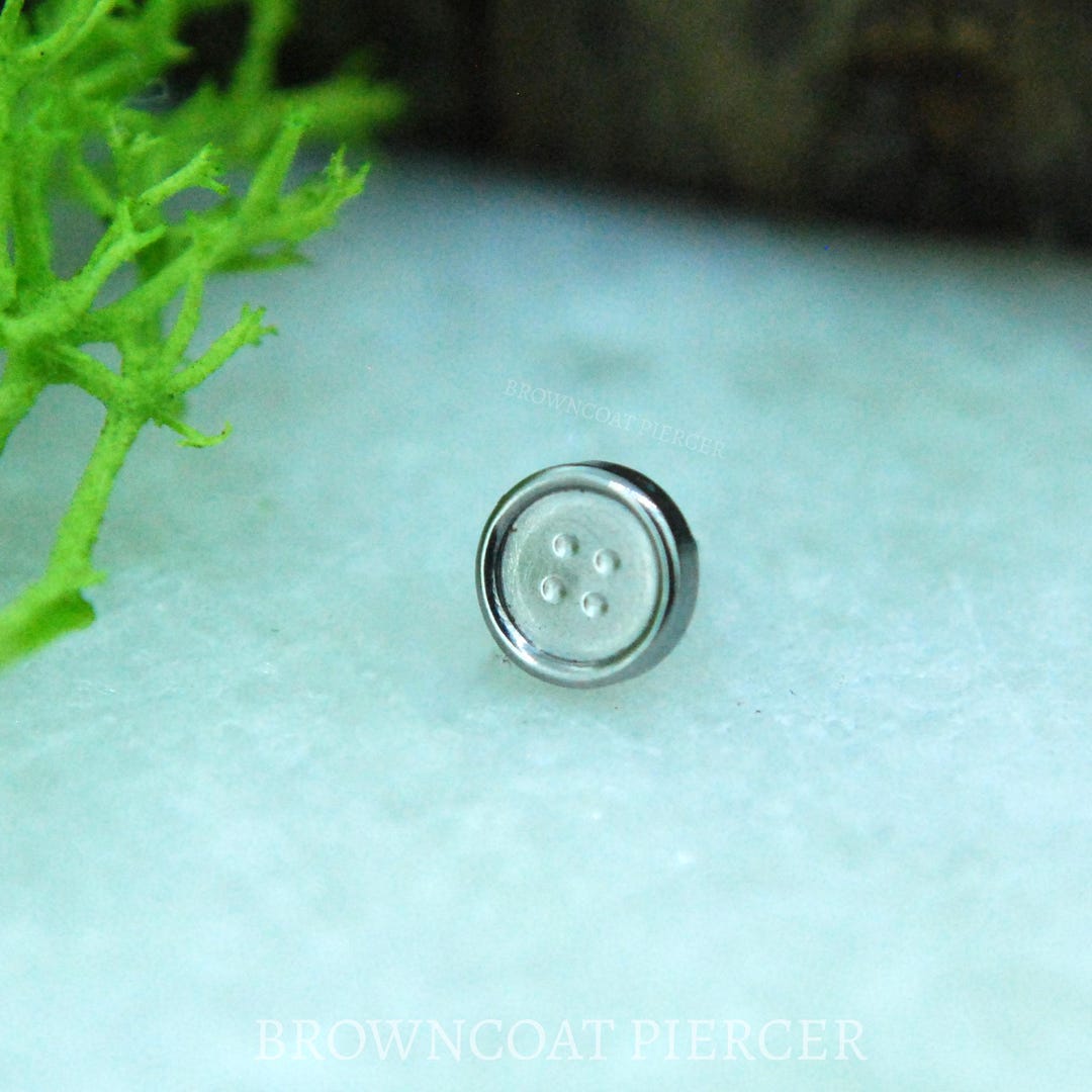 Titanium Button End - Internally Threaded or Threadless Options - 1.2mm ...