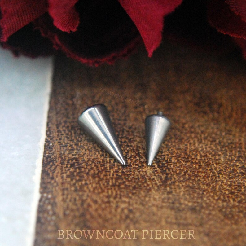 Implant Grade Titanium Extra Large Spike Ends - 1.2mm / 16ga - Cone ...