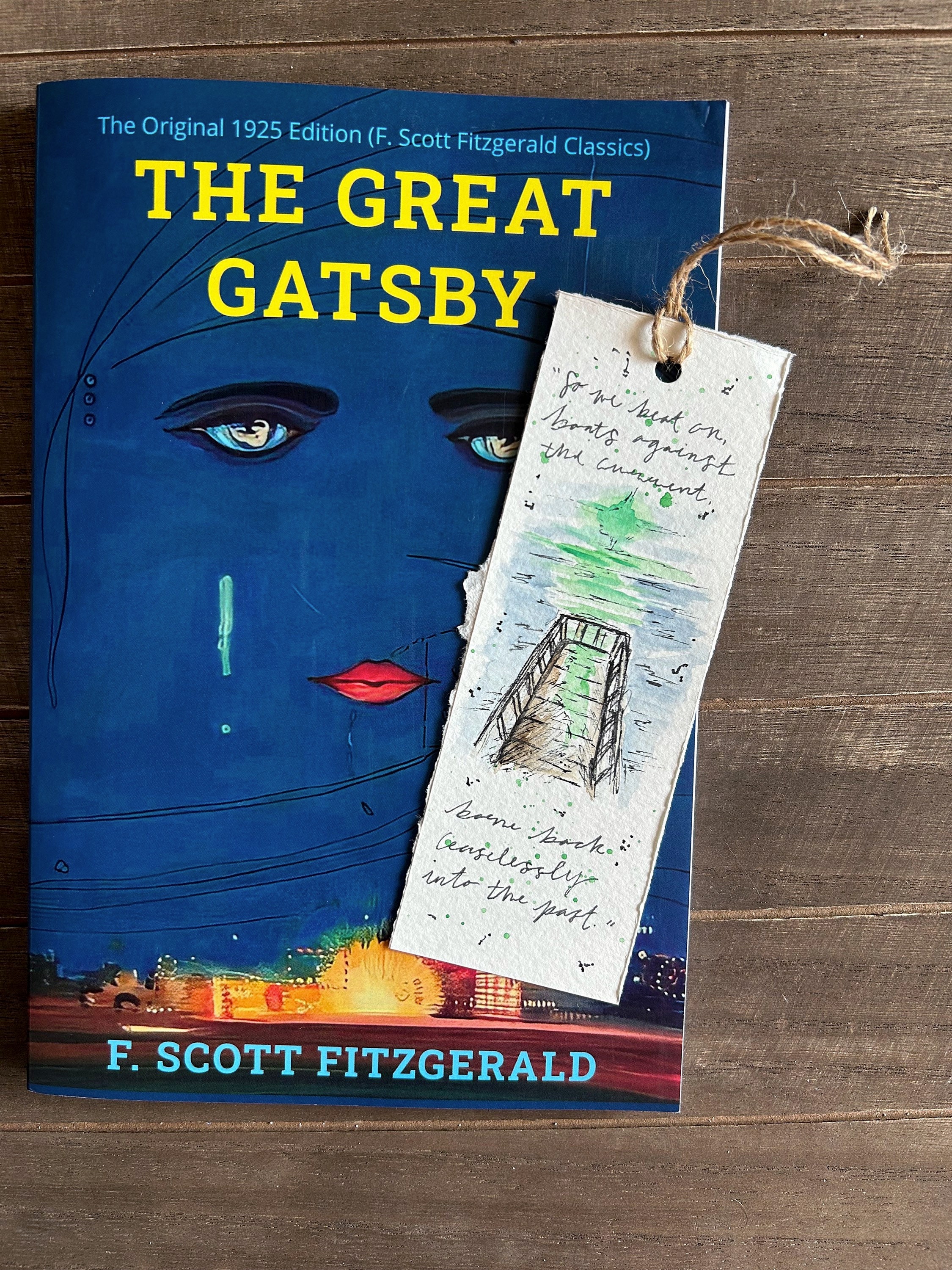 The Great Gatsby Bookmark - Etsy