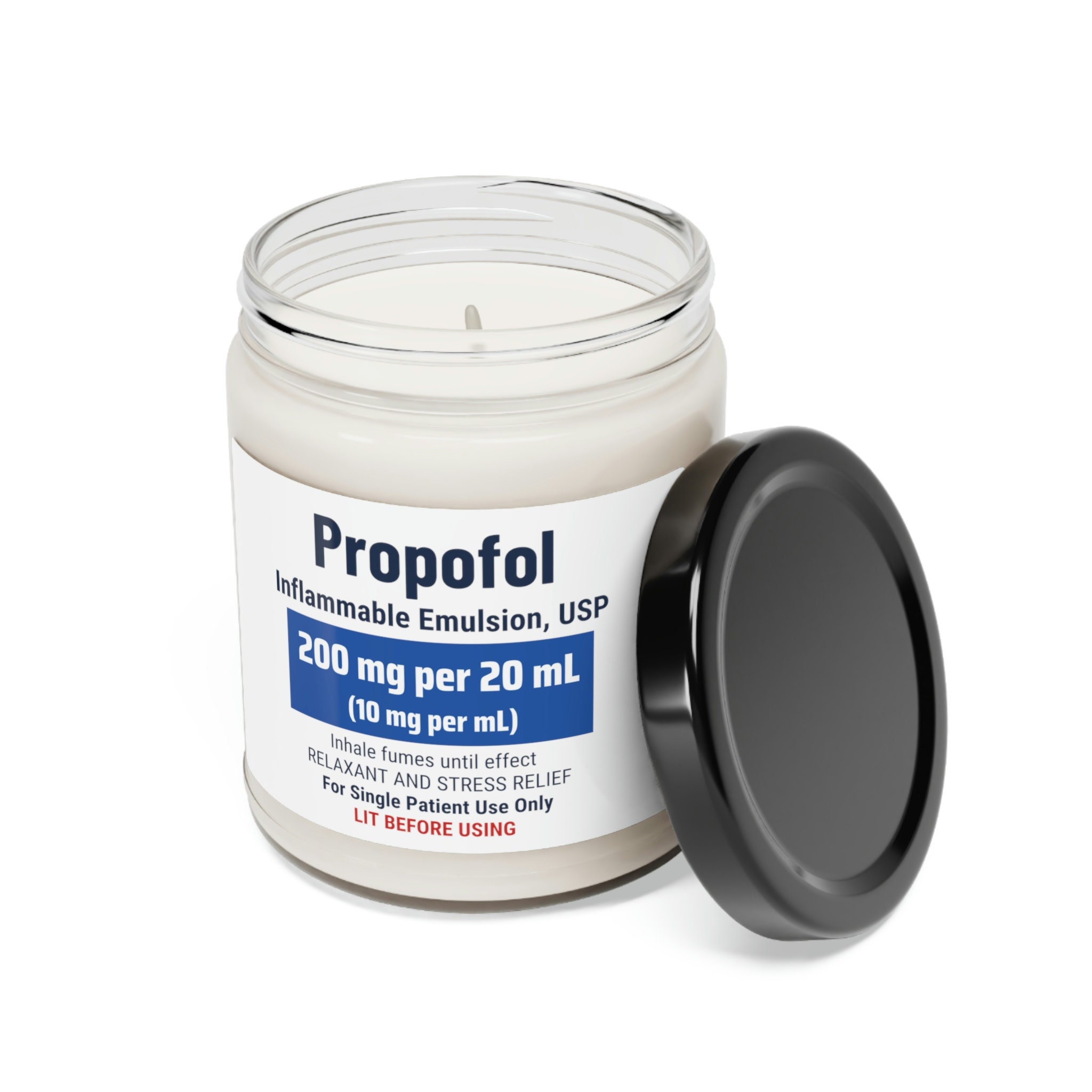Propofol Glass Jar Scented Candle - Veterinary Day Gift Idea for Vet ...