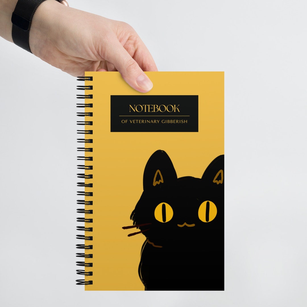 Dotted Page Spiral Notebook - Veterinary Gibberish - Veterinary ...