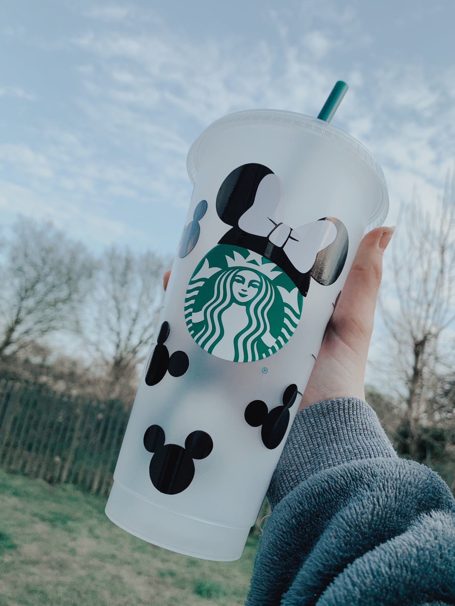 Mickey and Minney Mouse Starbucks Cup | Etsy