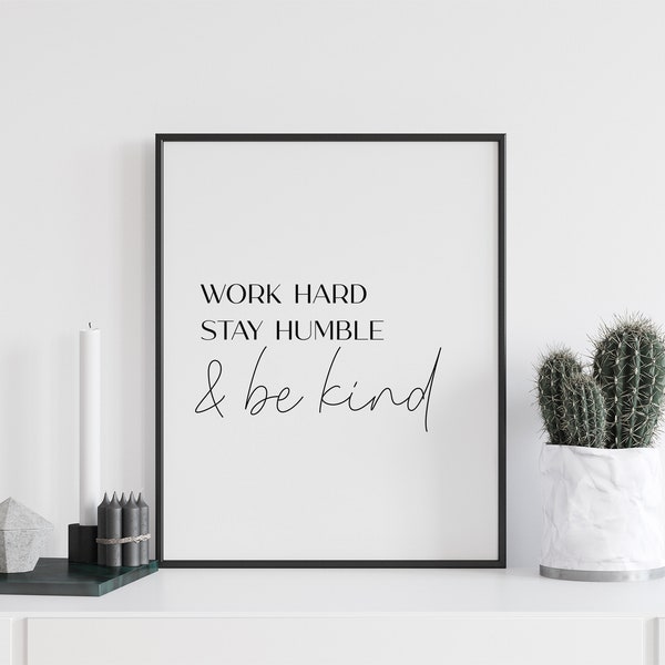 Be Kind Work Hard - Etsy