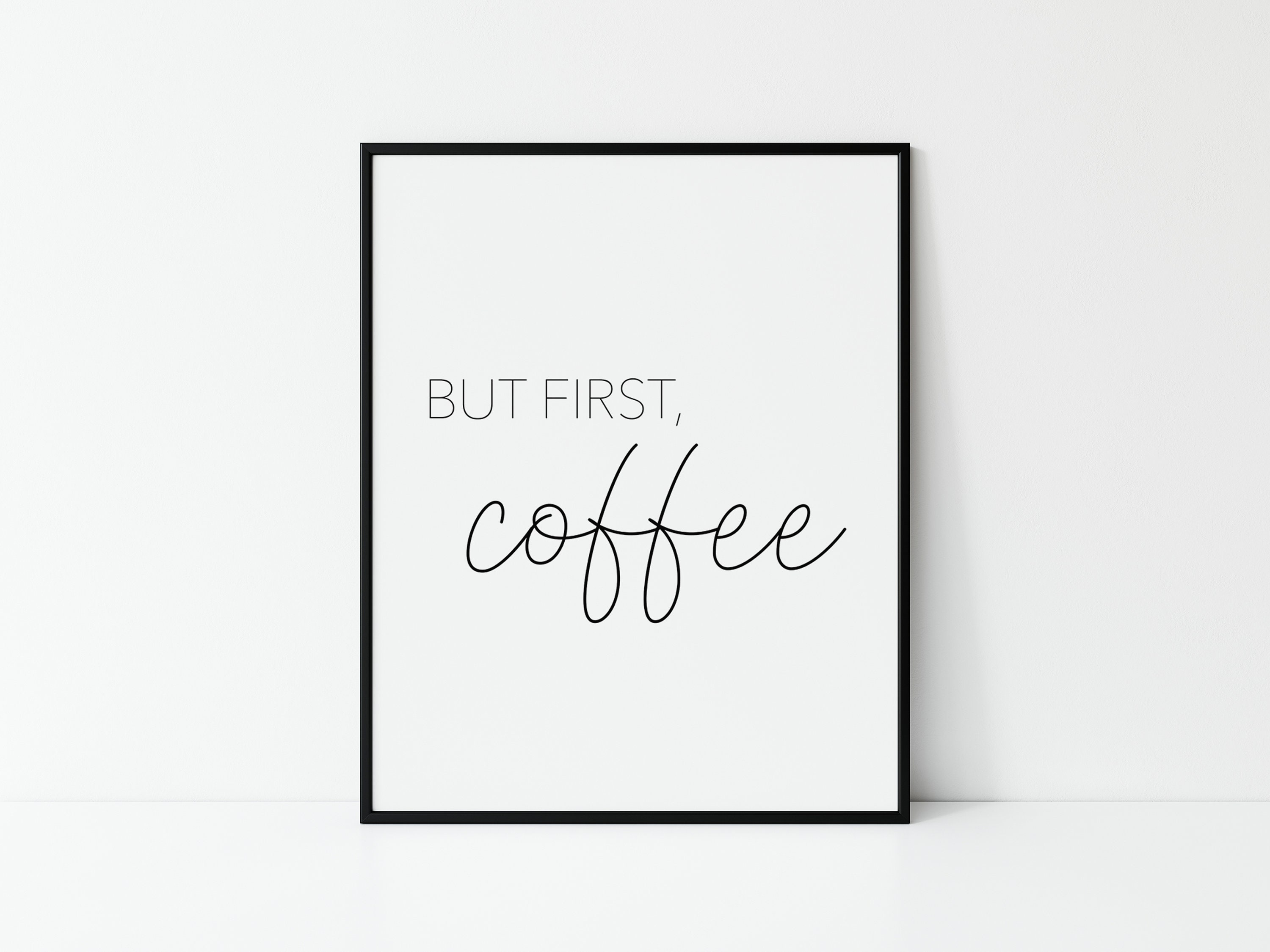 But First Coffee | Coffee Bar Sign | Kitchen Wall Art | Coffee Station ...