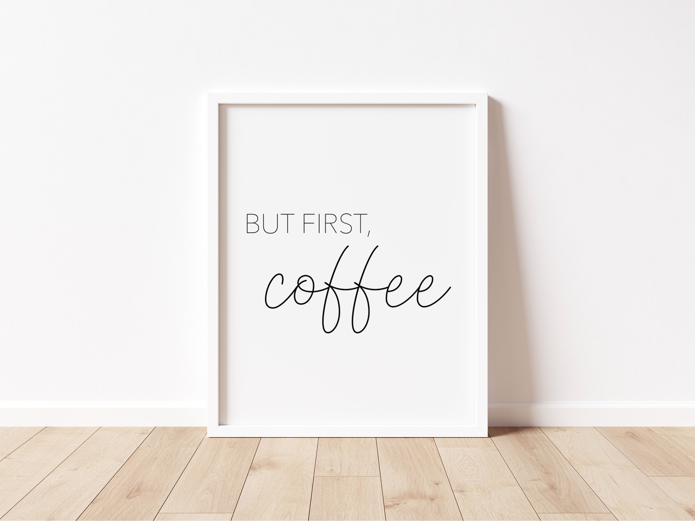 But First Coffee | Coffee Bar Sign | Kitchen Wall Art | Coffee Station ...