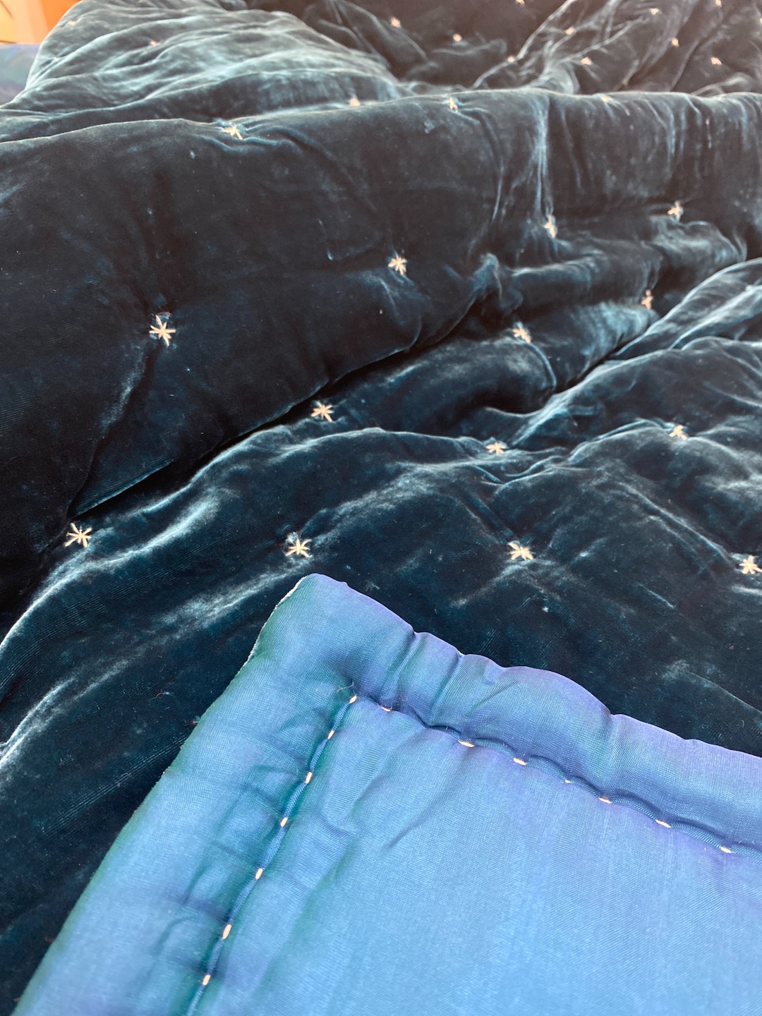 Silk Velvet Throw, Natural Silk Luxury Silk Velvet Quilted Blanket ...