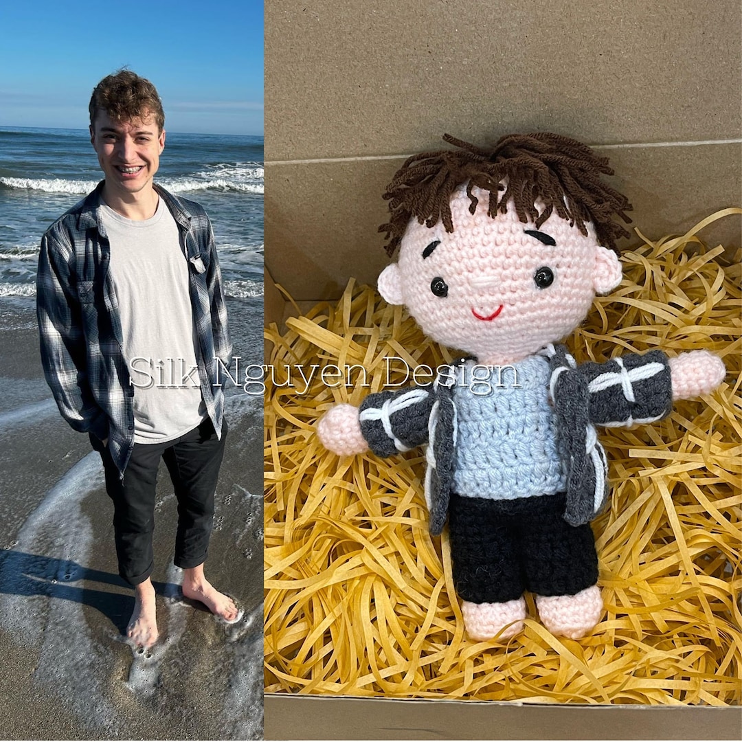 Personalized Crochet Doll, Custom Crochet Doll, Custom Lookalike Doll ...
