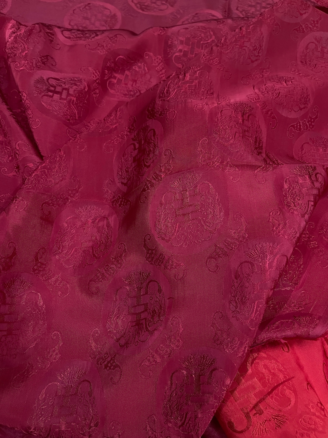 Mulberry Silk Fabric by the Yard, Purple Floral Mulberry Silk, Silk ...