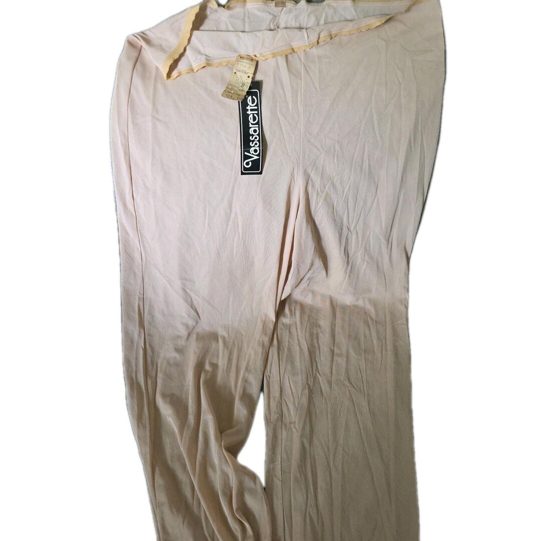 Vtg Vassarette Long Pettipants Pant Liner Slip Pants Trimmed Nylon NWT ...