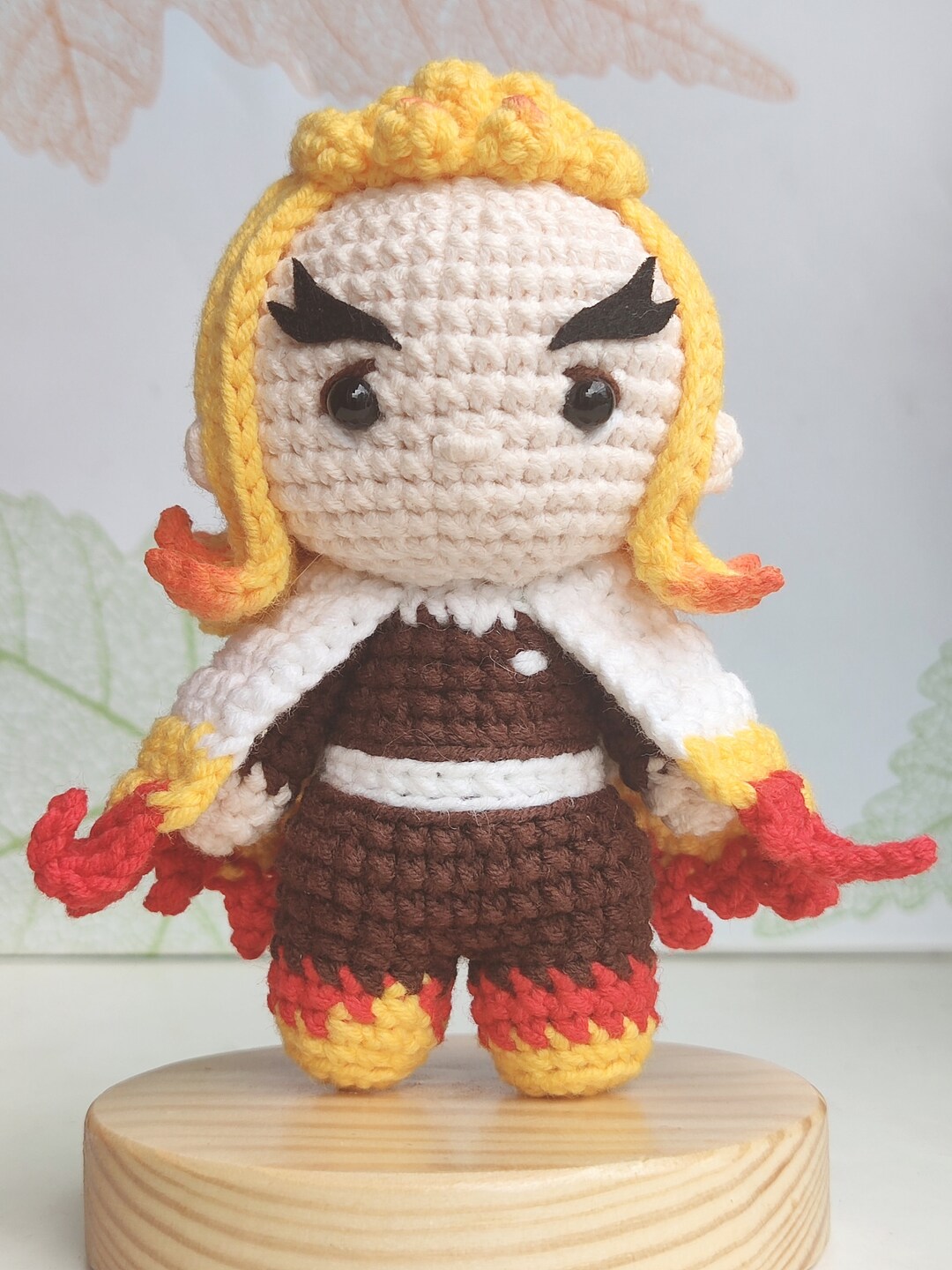 Crochet Rengoku Kyojuro Flame Hashira Amigurumi - Etsy