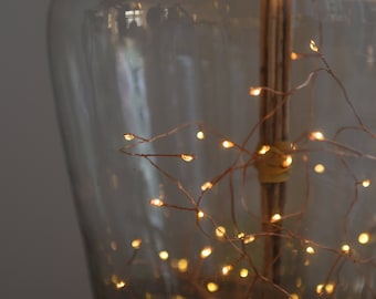 Copper Cluster LED Lights - Etsy UK