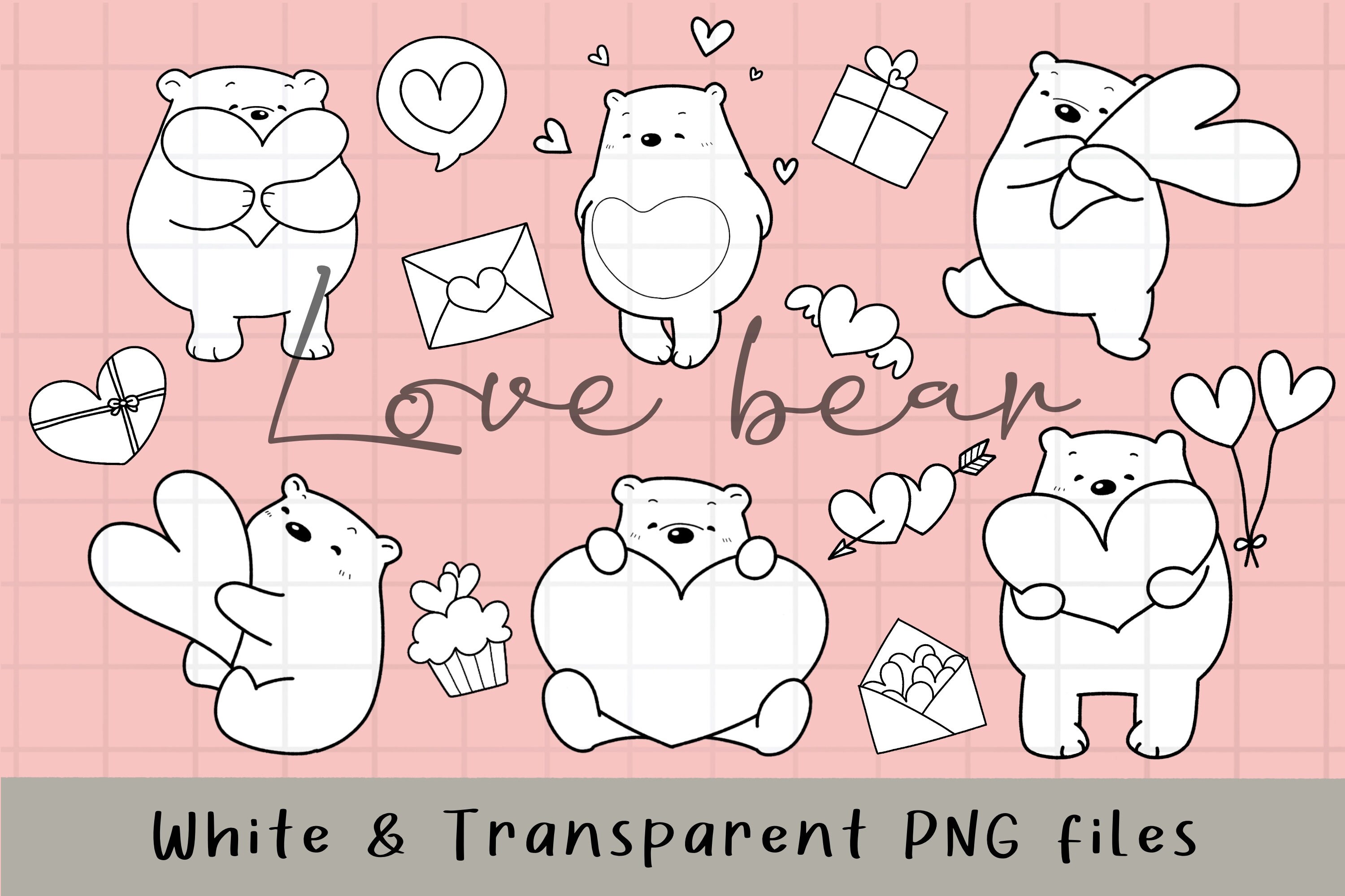 Love Bear Clipart, Valentine's Day Teddy Bear, Teddy Bear Clipart, Love ...