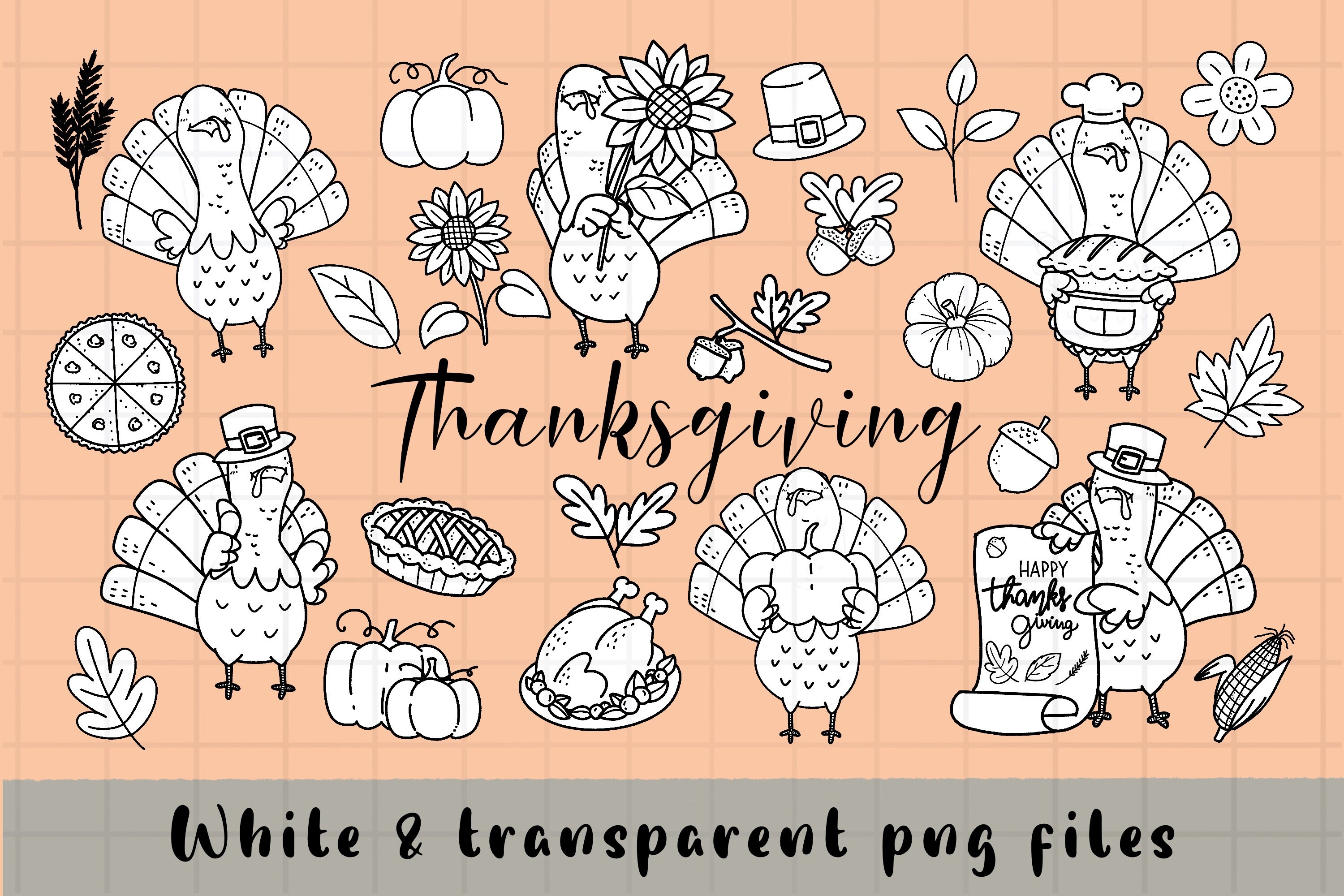 Thanksgiving Clipart, Turkey PNG, Thanksgiving PNG, Autumn PNG, Autumn ...