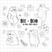 Bear and Honey Bee Clipart, Sweet Honey, Cute Bear Clipart ,honey Bee ...