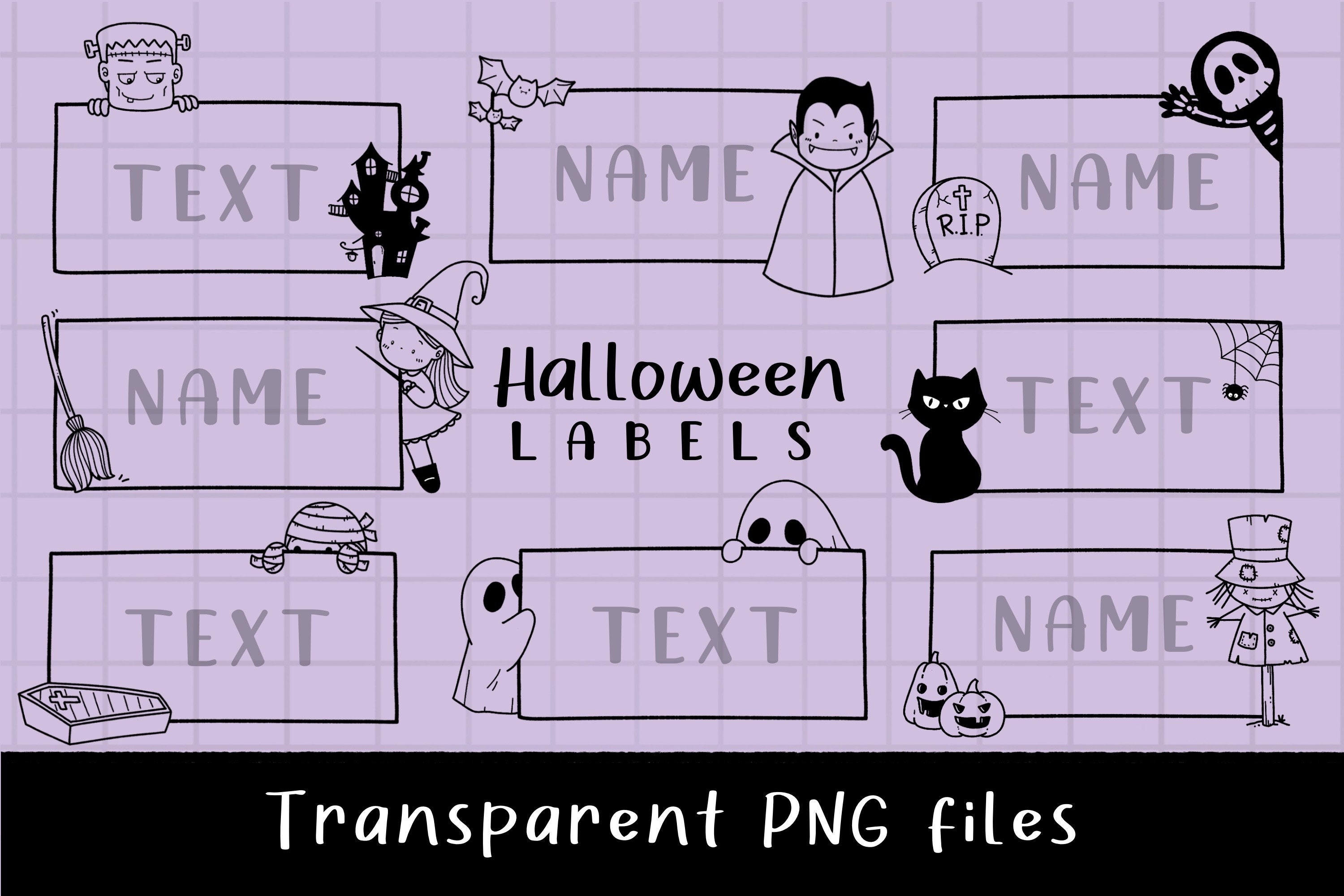 Halloween Label, Name Tag, Classroom Label, Student Name Tag, Teacher ...