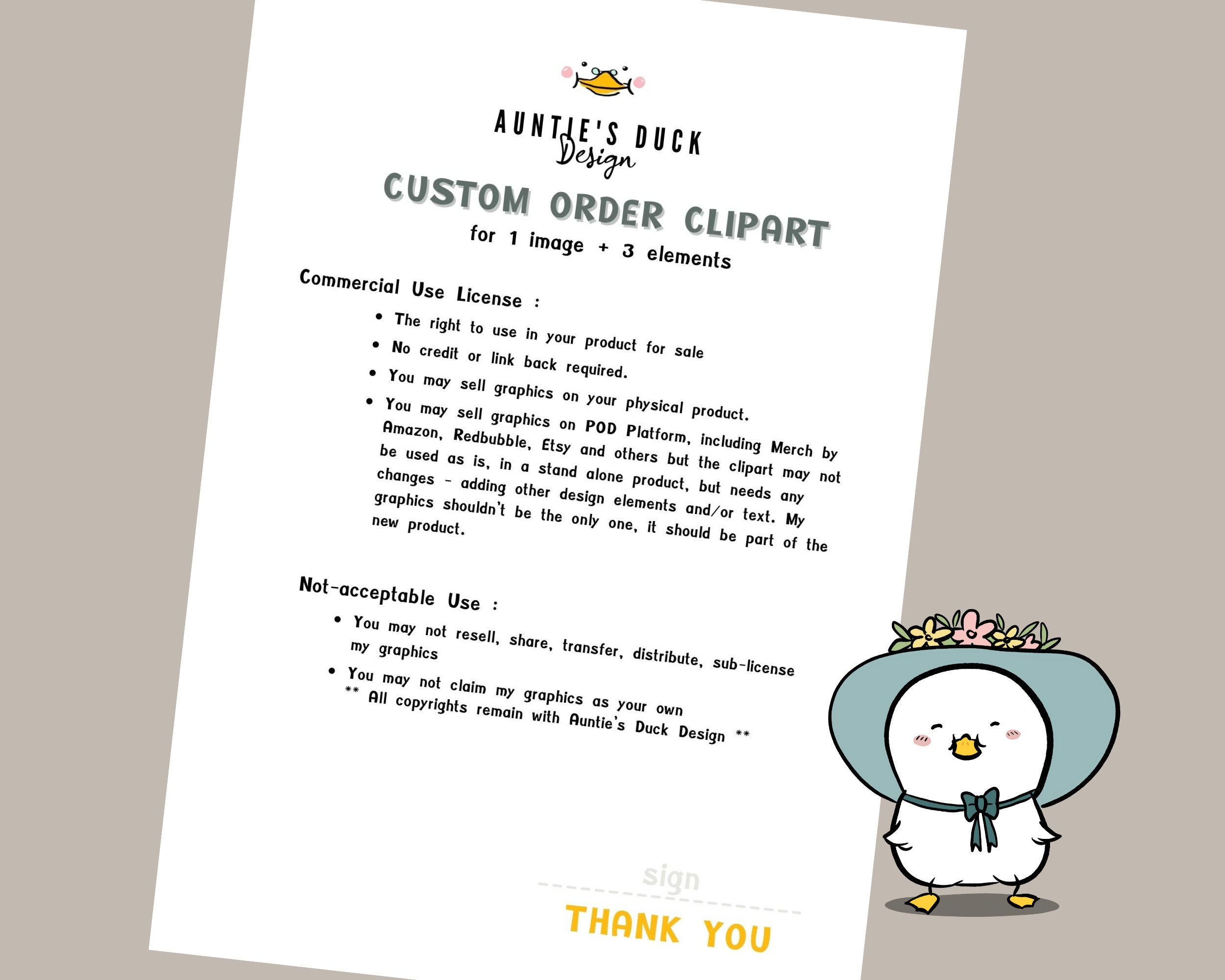 Custom Order, Clipart, Illustration, Graphic, Cartoon, Commercial Use ...