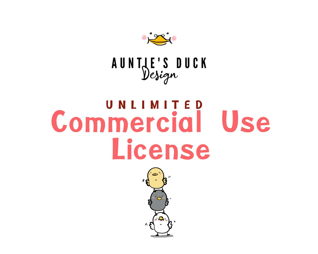 Unlimited Commercial Use License - Etsy