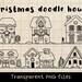 Christmas Doodle House Clipart, Snowy House PNG, Winter House Clipart ...