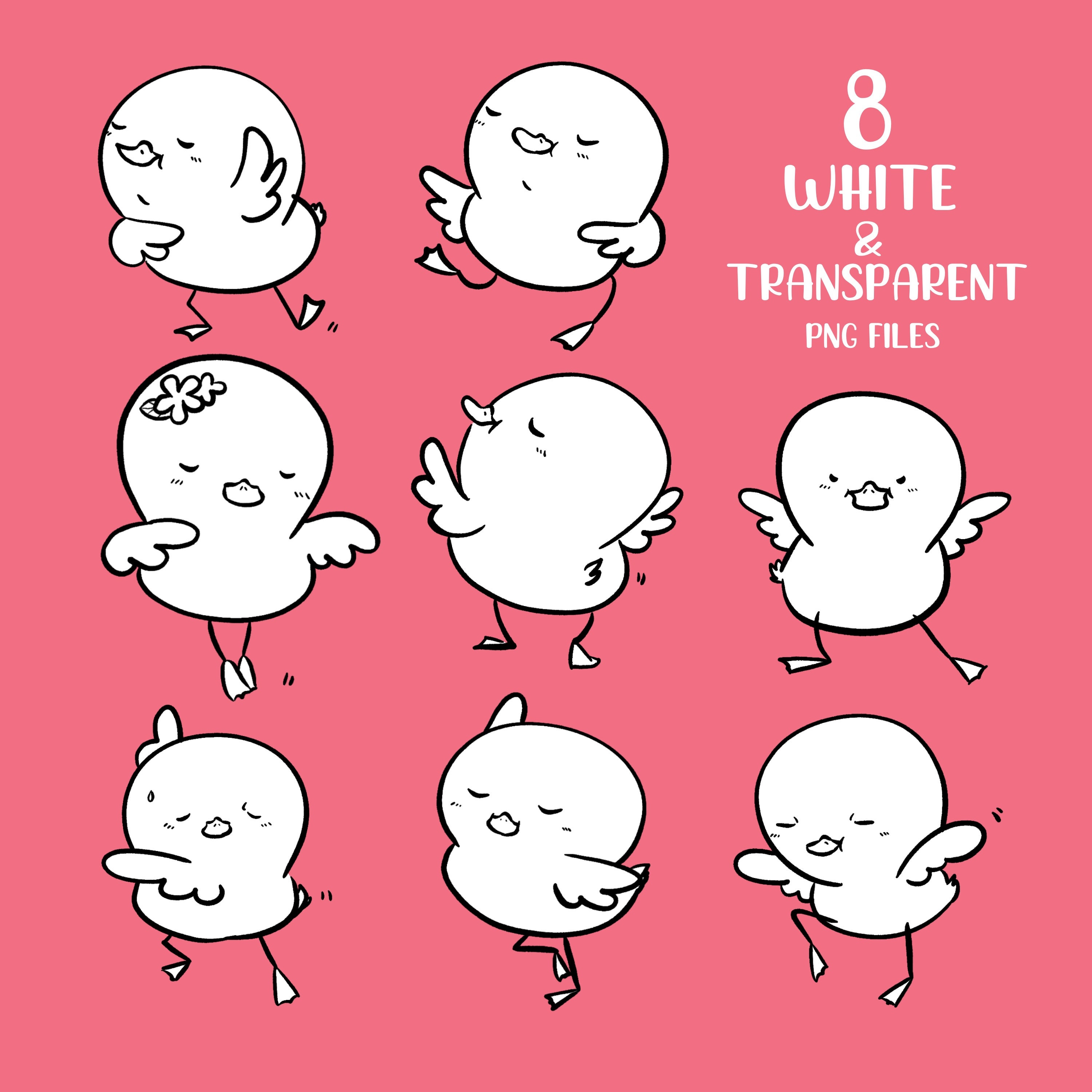 Cute Dancing Duck Hand Draw Clipart / Duck Lover/ Music - Etsy