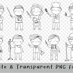 Professional Boy Clipart, Community Helpers Clipart, Occupations ...