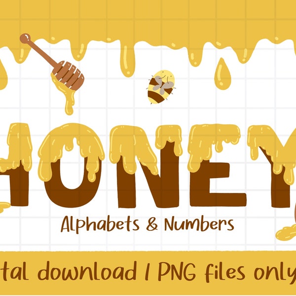 Honey Bee Alphabet - Etsy