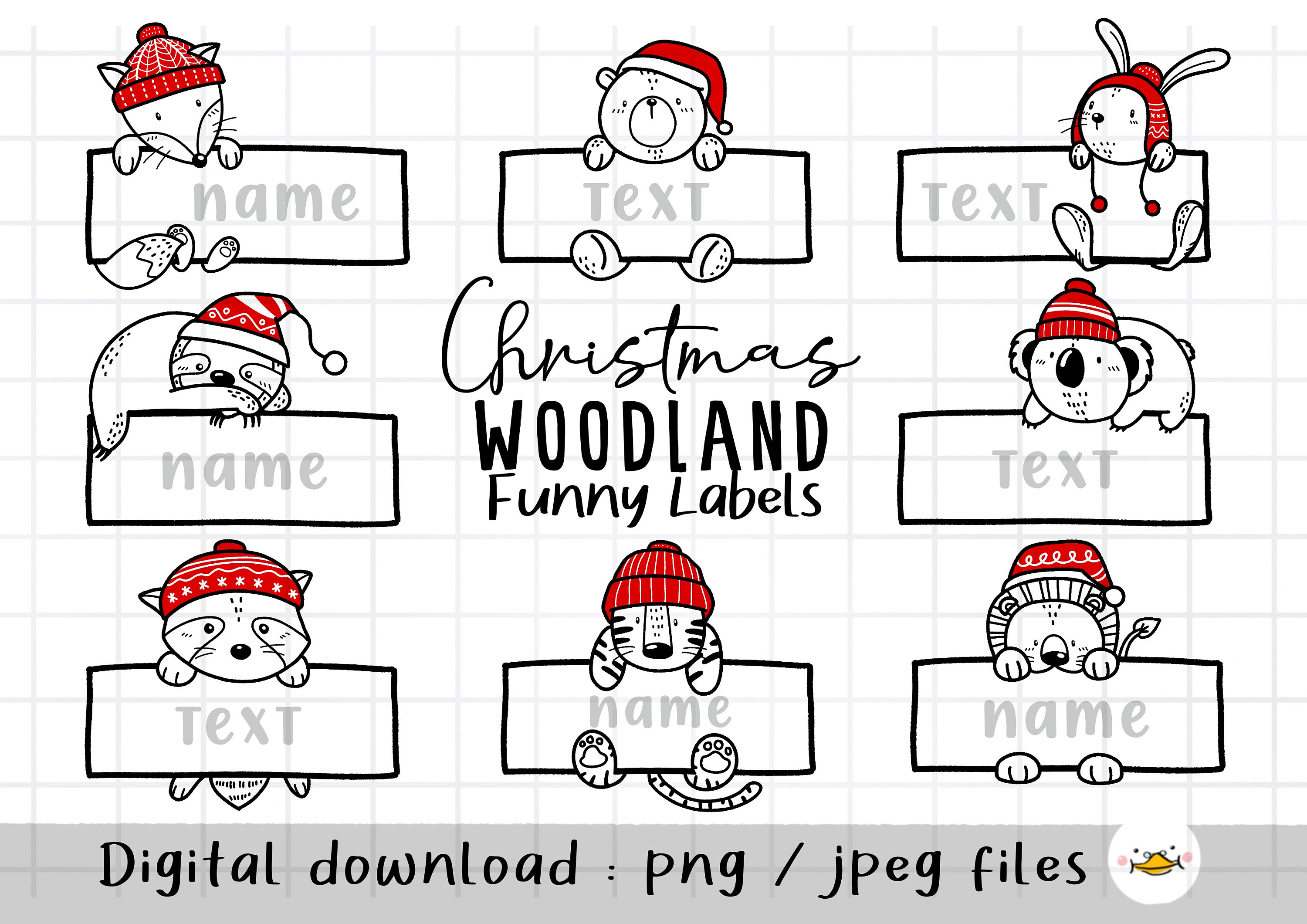 Winter Name Tags For Kids