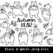 Autumn Bear Clipart, Fall Woodland Animals PNG, Autumn PNG, Pumpkin PNG ...