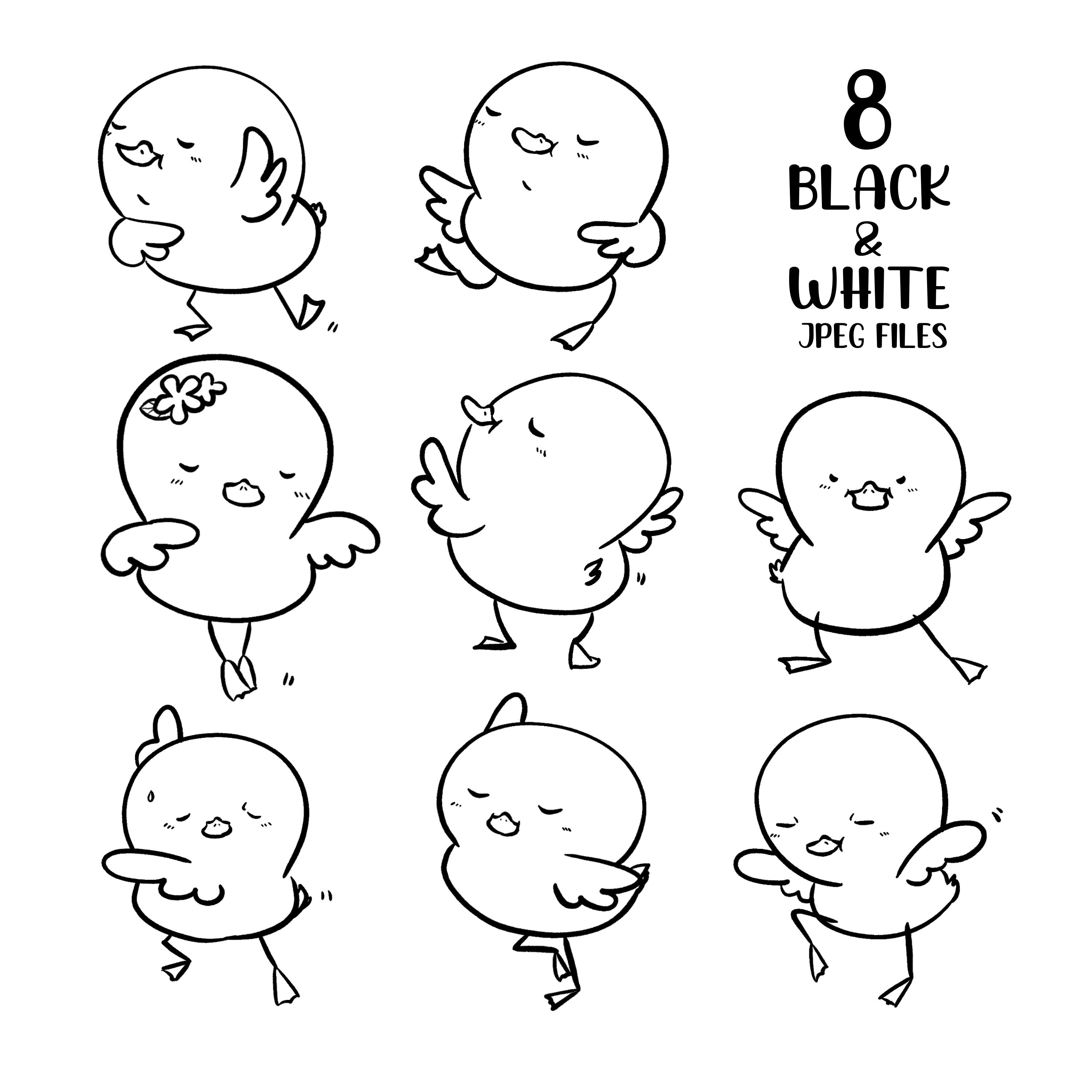 Cute Dancing Duck Hand Draw Clipart / Duck Lover/ Music - Etsy