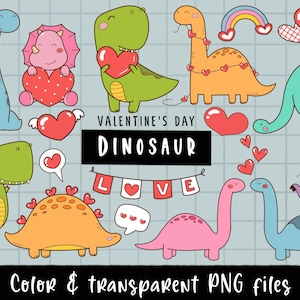 Love Dinosaur Clipart, Valentine's Day Dinosaur, Dinosaur Clipart, Love ...