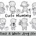 Cute Mummy Clipart, Cute Halloween Clipart, Ghost Clipart, Pumpkin PNG ...