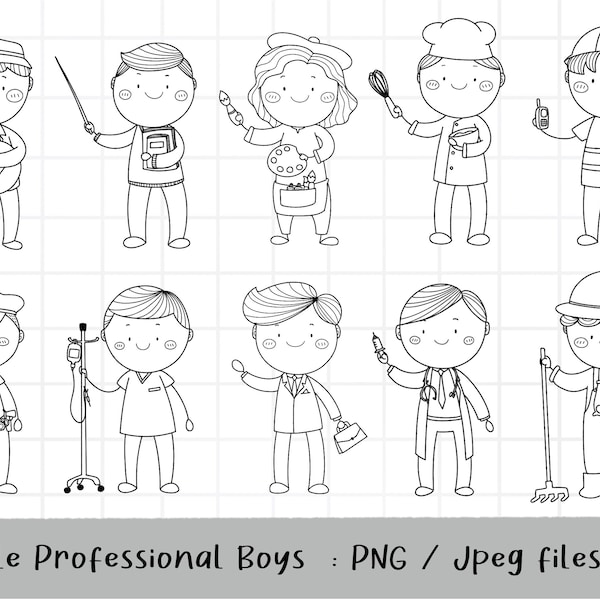 Community Helpers Clipart - Etsy