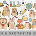 Woodland Animals Back to School Clipart, Woodland School Clipart ...