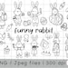 Easter Eggs Hand Draw Clipart /doodle /black and White Easter Eggs ...