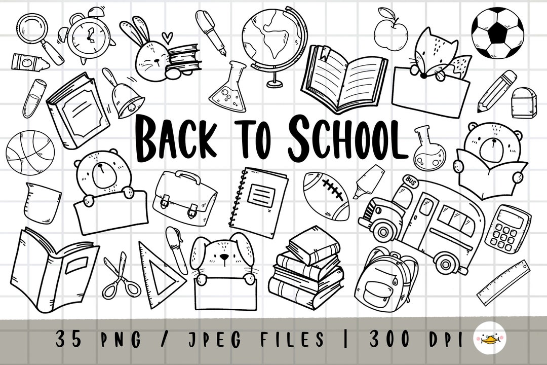 Back to School Clipart , Student, Teacher, Cute Clip Art , Doodle ...